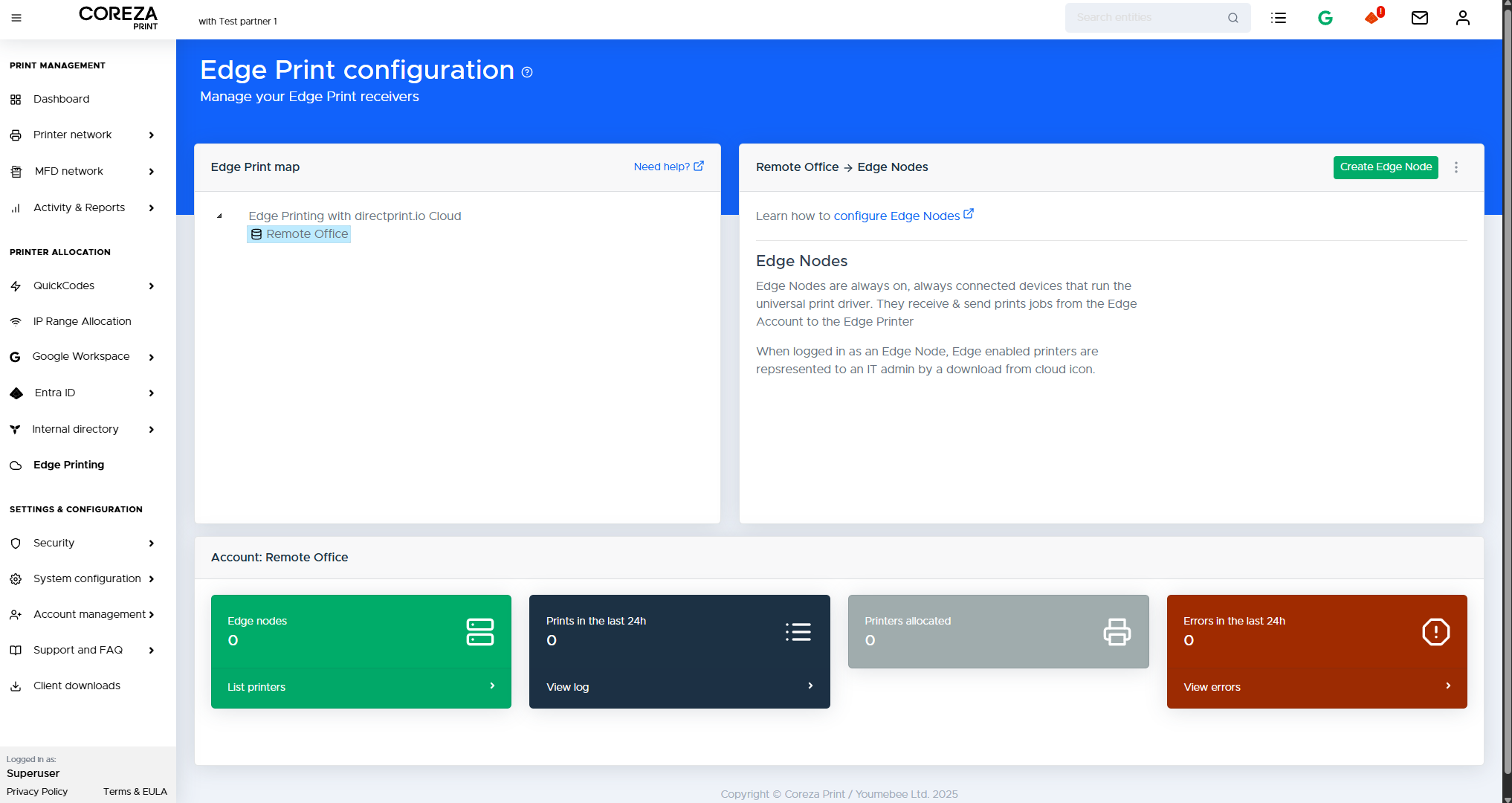 Configure Edge Printing with Coreza Print cloud – directprint.io