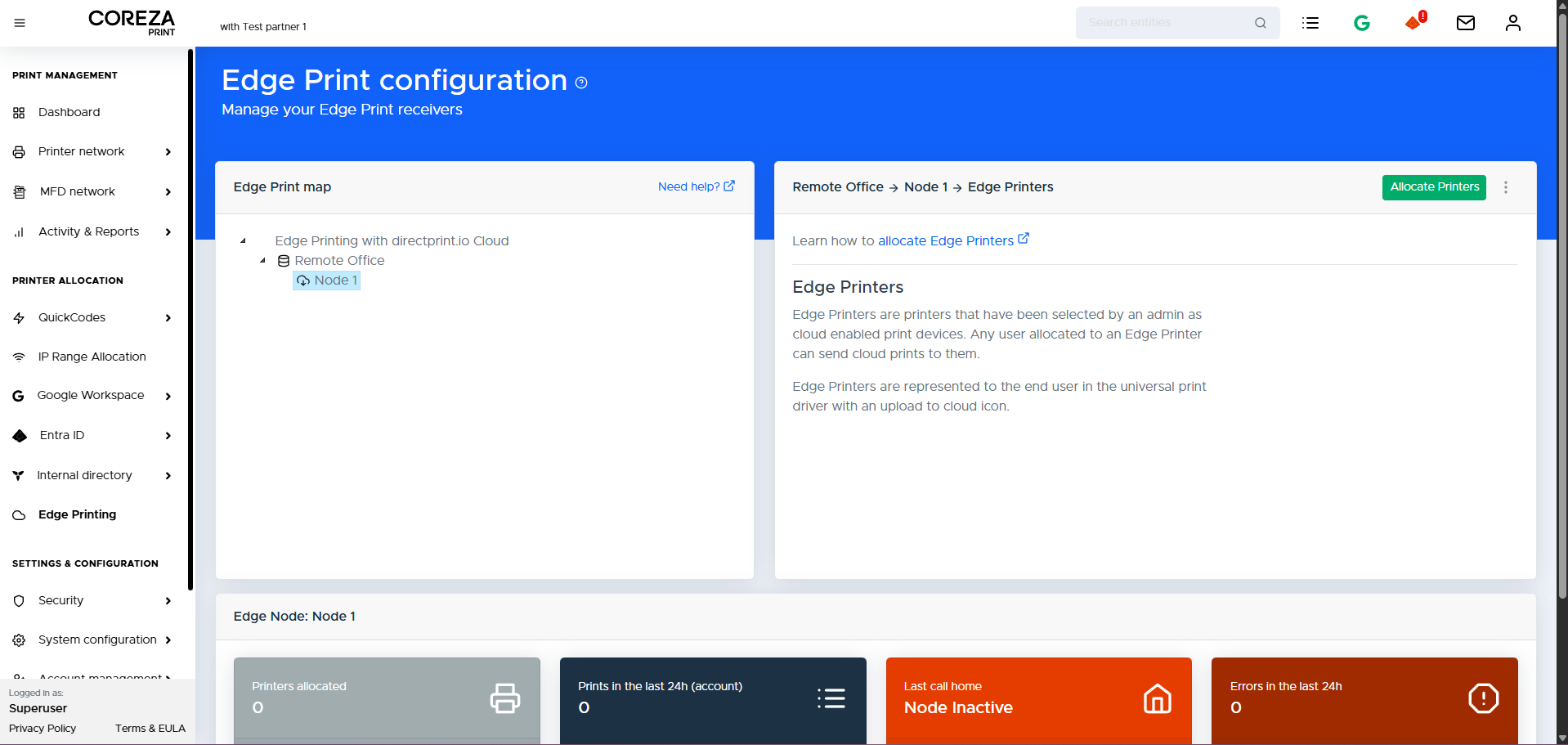 Configure Edge Printing with Coreza Print cloud – directprint.io
